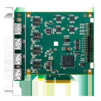 China 4 HDMI Input H.264 PCIe 4U Video Capture Card 1080P60 Live Streaming for sale