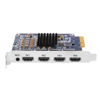 China TC200N4 4 Channel 1080p60 PCIe HDMI Video Capture Card for Live Streaming for sale