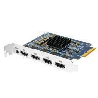 China TC200N4 4 Channel 1080p60 PCIe HDMI Video Capture Card for Live Streaming for sale