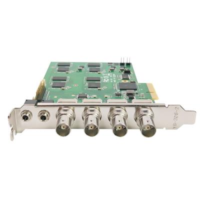 China 4 Channel SDI H.264 PCIe Video Capture Card 1080p 60fps for CCTV for sale