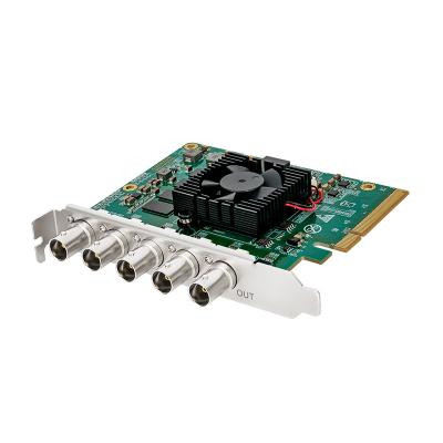 China 4K60 Live Streaming Capture Card 4 Channel 12G-SDI Input 1 Output PCIe Gen3 for sale