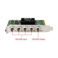China 4K60 Live Streaming Capture Card 4 Channel 12G-SDI Input 1 Output PCIe Gen3 for sale