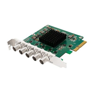 China 4 Channel 3G-SDI PCIe Video Capture Card 1080p60 Live Streaming with SDI Output for sale