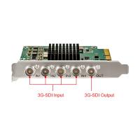 China 4 Channel 3G-SDI PCIe Video Capture Card 1080p60 Live Streaming with SDI Output for sale