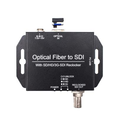 China Telecommunication Optical Fiber to 3G HD-SDI Video Converter Receiver 1080p 60fps for sale