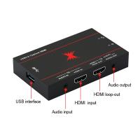 China 4K HDMI Input 1080p60 Output Capture Card with Independent Microphone USB 3.0 for sale