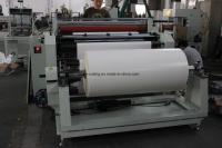 China Plastic Film PP PE Non Woven Fabric Paper Roll to Sheet Cutting Machine with Slitting Function for sale