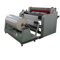 China Plastic PE PP Pet PVC OPP Film Paper Roll to Sheet Cutting Machine with Slitting Function for sale