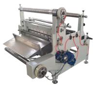 China Plastic PE PP Pet PVC OPP Film Paper Roll to Sheet Cutting Machine with Slitting Function for sale