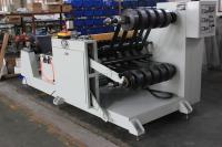 China PP PVC PET PE Plastic Film Label Paper Foam Fabric Slitting Rewinding Machine 1000 kg for sale