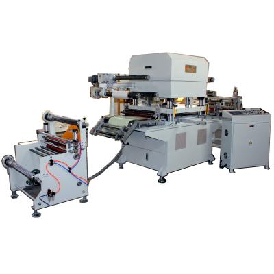 China Precision Roll to Sheet Hydraulic Die Cutting Machine with MITSUBISHI PLC Control for sale