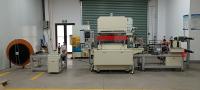 China PLC control automatic PVC Hole drilling hook and loop cutting Punching Machine for sale