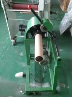 China DP-400 Simple Paper Core Cutting Machine 320mm 12mm Maximum Wall Thickness 76mm Core Size for sale