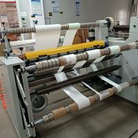 China High Speed Self-adhesive Trademarks PVC Protective Film Slitting Rewinder PE Thermal Tape Sticker Labels Roll Slitter Rewinder for sale
