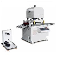 China Waste Rewind Hydraulic Roll Die Cutting Machine for Nickel and Copper Foil Label for sale