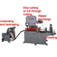 China Hydraulic Press Die Cutting Machine Die Cutter for Adhesive Label / Sticker / Paper / Foam / Tape / Film for sale