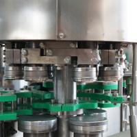 China 6000CPH Automatic Canning Machine 4 Spindles Beer Can Filler Machine for sale