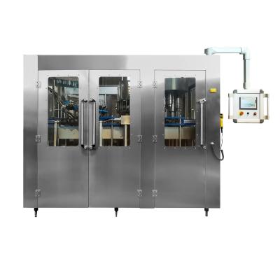 China Automatic 3in1 Glass Bottle Filling Machine 22000BPH Milk Packing Line for sale