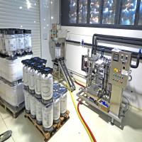 China Small Scale Fruit Juice Homogenizing Beverage Processing System 500L/H for sale