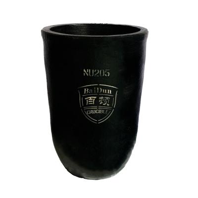 China Circular Black High Temperature Crucible for Copper Melting - 1600°C Resistance, 40-50 W/mK Thermal Conductivity for sale