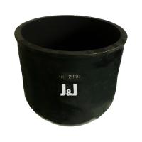 China Circular Silicon Carbide Graphite Crucible for Metal Melting - 1600°C Temperature Resistance, 2.21-2.25 g/cm³ Density for sale