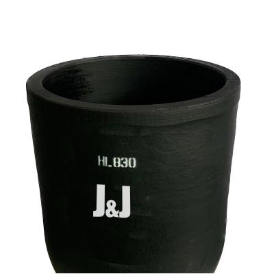 China High Pure Silicon Carbide Graphite Crucible for Metal Melting - 1600°C Temperature Resistance, 2.21-2.25 g/cm³ Density for sale