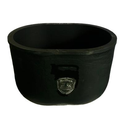 China 15.5kg Black High Carbon Graphite Clay Crucible for Metal Melting - 1650°C Temperature Resistance for sale