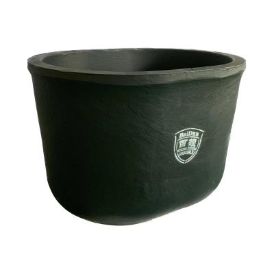 China J&J 110# Clay Graphite Crucible 15.5kg Capacity for Metal Melting up to 1650°C for sale