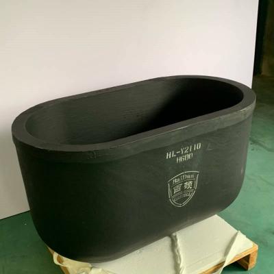 China Silicon Carbide Graphite Crucible for Aluminum Melting - 1600°C Max Temperature, 70-700mm Custom Sizes for sale
