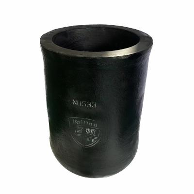 China Silicon Carbide Induction Furnace Crucible Cylindrical Straight Barrel 1-100kg 1600°C for sale