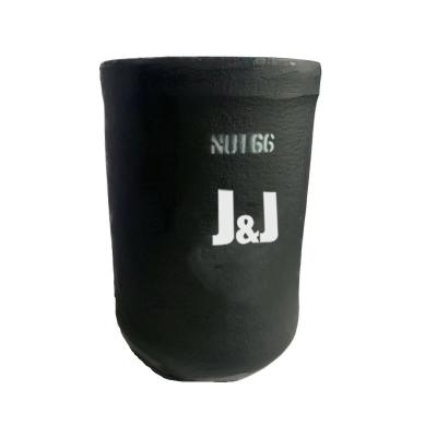 China Black Silicon Carbide Induction Furnace Crucible D450xH1200 for Metal Melting up to 1600°C for sale