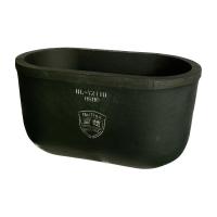 China Industrial Silicon Carbide Graphite Crucible Oval Type 1600°C Temperature Resistance for Metal Melting for sale