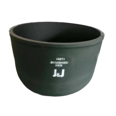 China Silicon Carbide Graphite Oval Crucible for Metal Melting - 1600°C Temperature Resistance, 40-50 W/mK Thermal Conductivity for sale