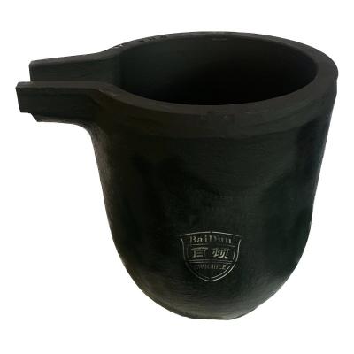 China Industrial Copper Melting Crucible 150Kg Capacity with 1650°C Temperature Resistance for Foundry Use for sale
