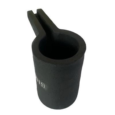China Silicon Carbide Graphite Crucible with Pouring Nozzle - 1600°C Heat Resistant, 2.21-2.25 g/cm³ Density for Metal Melting for sale