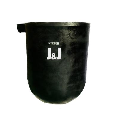 China 2.21-2.25g/cm³ Graphite Crucible with Pouring Nozzle for Metal Foundry - 1600°C Temperature Resistance for sale