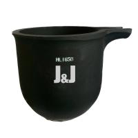 China Silicon Carbide Graphite Crucible with Pouring Nozzle for Laboratory Use - 1600°C Temperature Resistance, 2.21-2.25 g/cm³ Density for sale