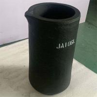 China Silicon Carbide Graphite Crucible with Pouring Nozzle - 1600°C Heat Resistance, 40-50 W/mK Thermal Conductivity for sale