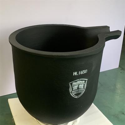 China Silicon Carbide Graphite Crucible High Abrasion Resistance Low Porosity 1600°C One Size for sale