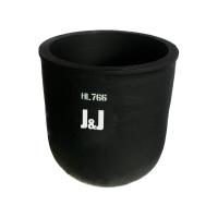 China Silicon Carbide Graphite Crucible with Nozzle High Heat Conductivity Low Porosity Isostatic Pressing for sale