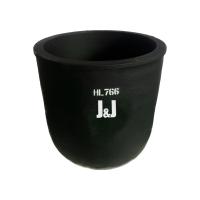 China Silicon Carbide Graphite Crucible with Nozzle Low Porosity 1000ml for High Temperature Melting for sale