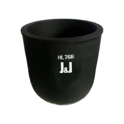 China Silicon Carbide Graphite Crucible with Nozzle Low Porosity 1000ml for High Temperature Melting for sale