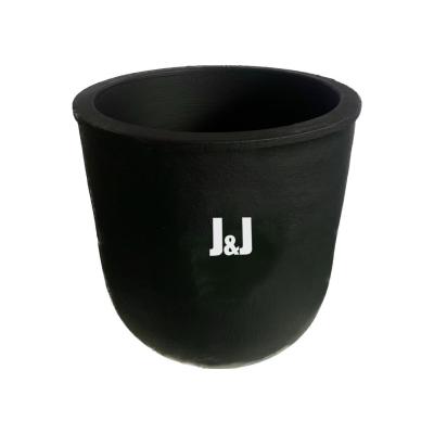 China Clay Graphite Crucible 1.7-1.85 g/cm³ Density 100g to 10kg Capacity for Metal Melting Casting Molds for sale