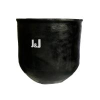 China Silicon Carbide Round Crucible for Metal Melting - 1-100kg Capacity, 1600°C Temperature Resistance for sale