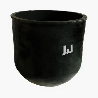 China Silicon Carbide Graphite Crucible High Abrasion Resistance 1600C for Non-Ferrous Metal Melting for sale