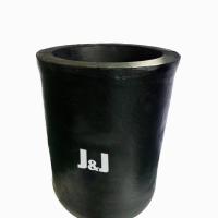 China High-Grade Graphite Copper Melting Crucible 150mm Diameter 100mm Height Clay Crucible for Metal Melting for sale