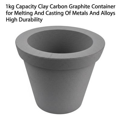 China 1kg Clay Graphite Crucible for Melting and Casting Metals Alloys High Durability for sale