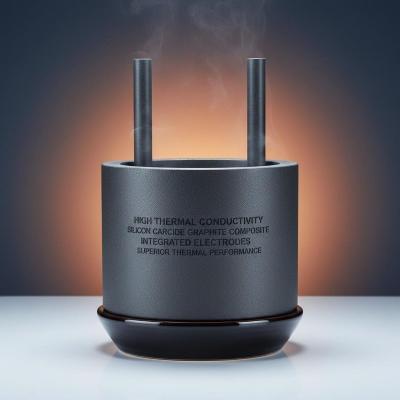 China Silicon Carbide Graphite Crucible High Thermal Conductivity 2000°C for Casting Molds Electrodes for sale