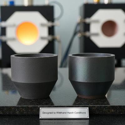 China Silicon Carbide Graphite Crucible High Thermal Conductivity Low Porosity for Metal Melting for sale