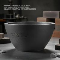 China Clay Graphite Crucible 1600°C High Temperature Melting Pot for Gold Silver Aluminum for sale